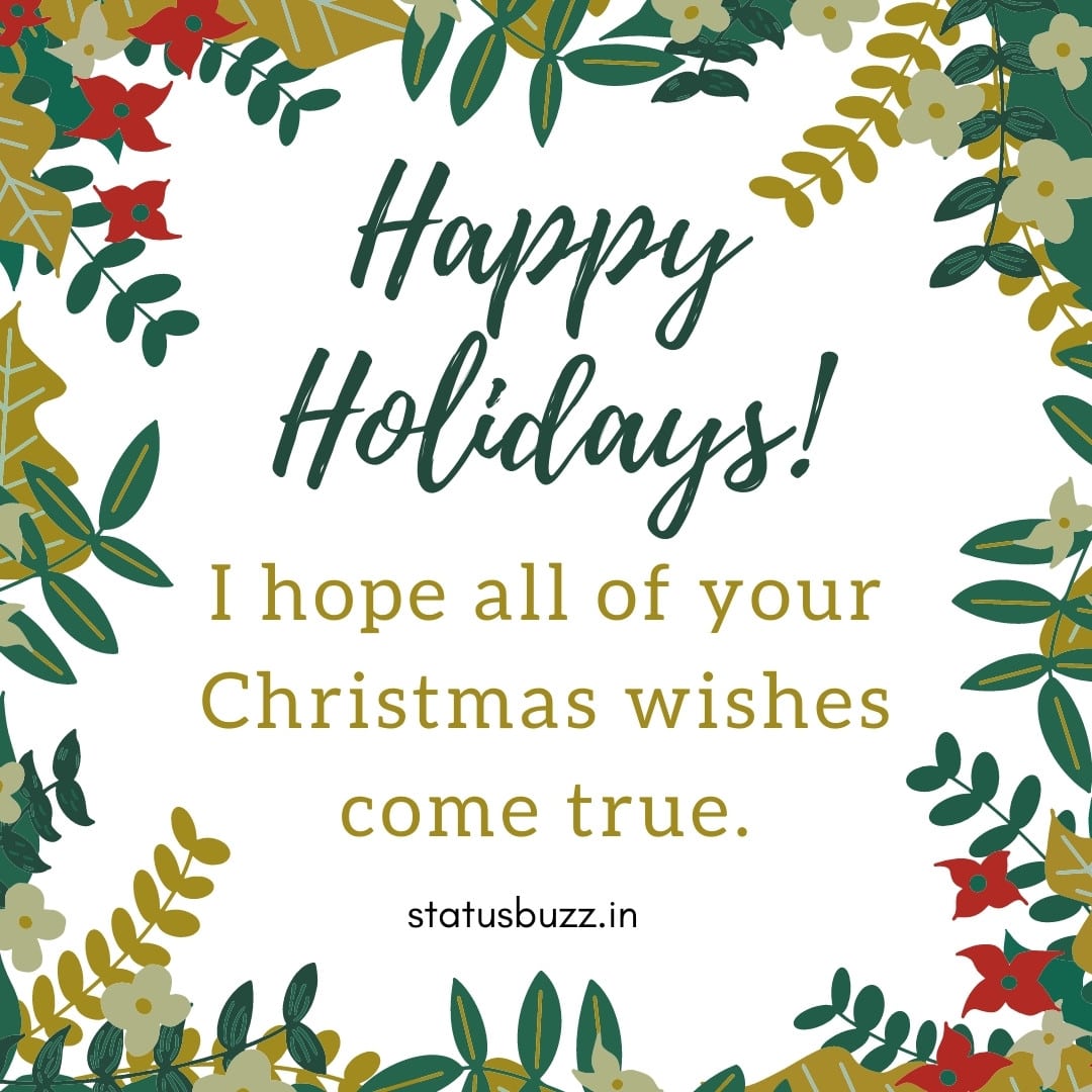 75+ Best Christmas Wishes & Messages - StatusBuzz