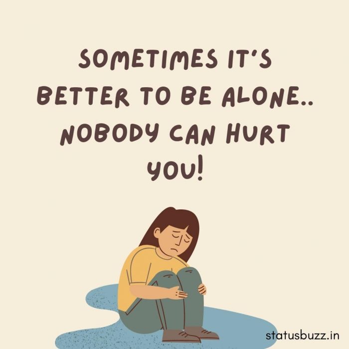 60+ Best Alone Status in English & Hindi - StatusBuzz