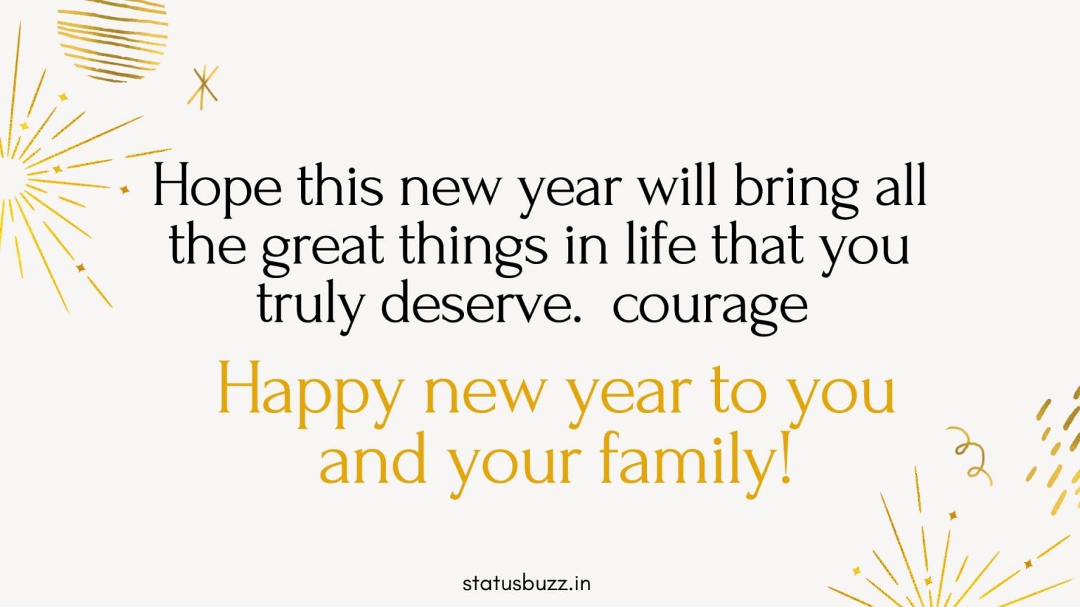 300+ New Year Wishes, Messages & Greetings | StatusBuzz