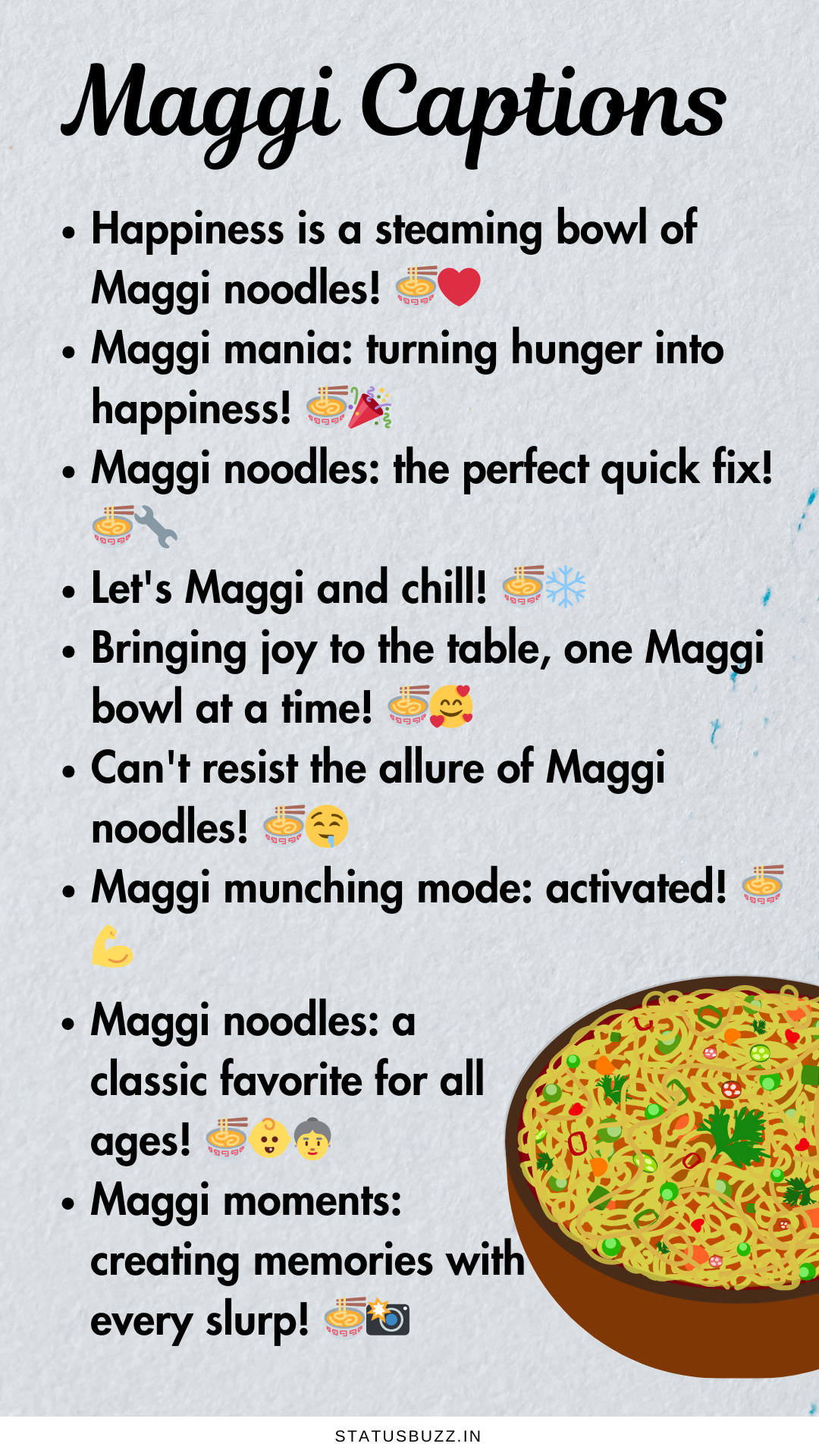 195+ Best Maggi Quotes | Maggi Captions | Updated 2026