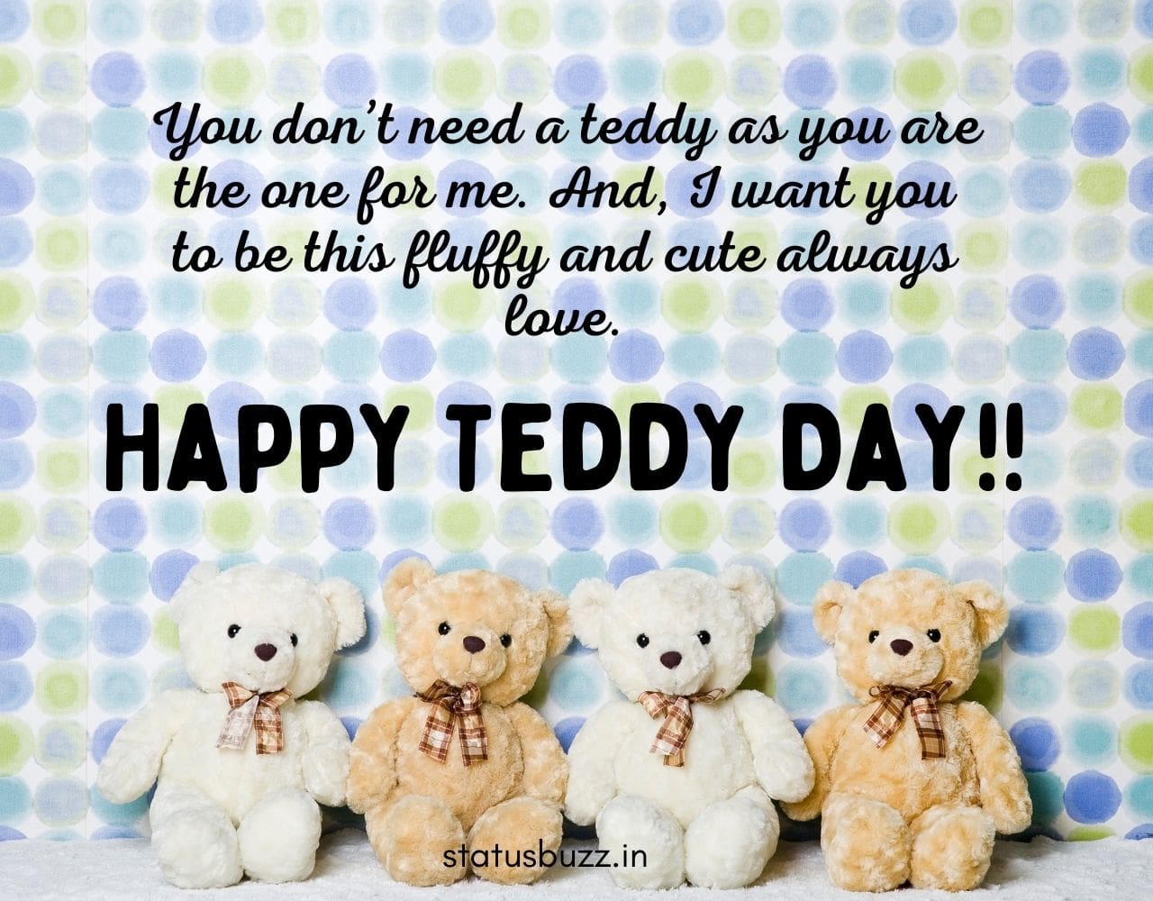 85+ Best Teddy Day Wishes, Messages, Status & Greetings | StatusBuzz