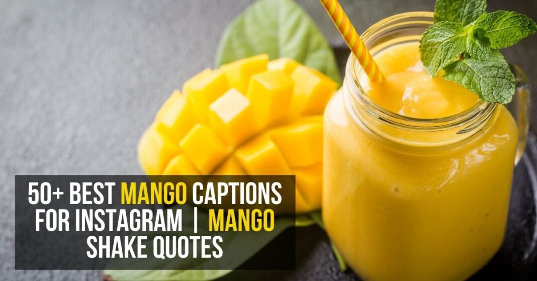 Best Mango Captions For Instagram | Mango Shake Quotes StatusBuzz