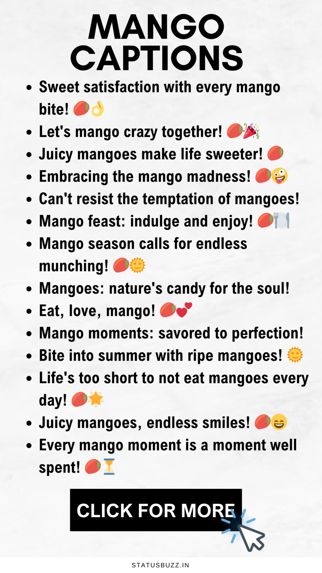 Best Mango Captions For Instagram | Mango Shake Quotes StatusBuzz