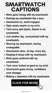 60+ Best Smart Watch Captions For Instagram | Updated 2024