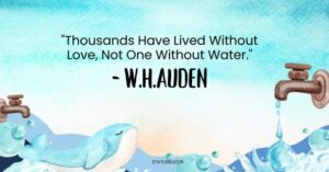 75+ World Water Day Quotes, Wishes, Messages & Status