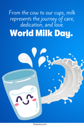 40+ World Milk Day Quotes, Wishes & Slogans - StatusBuzz