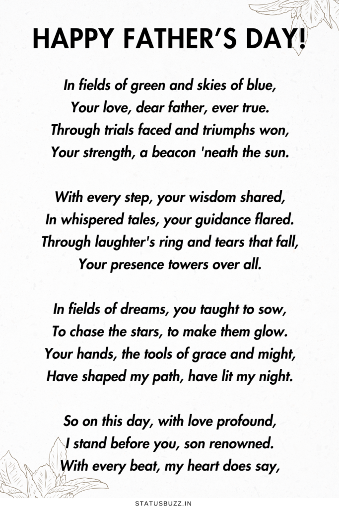 35 Father s Day Poems To Honor Dads StatusBuzz 35 Father s Day Poems To Honor Dads StatusBuzz