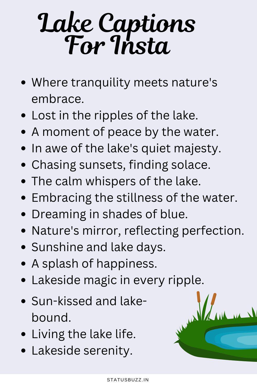 110 Peaceful Lake Captions For Instagram - StatusBuzz