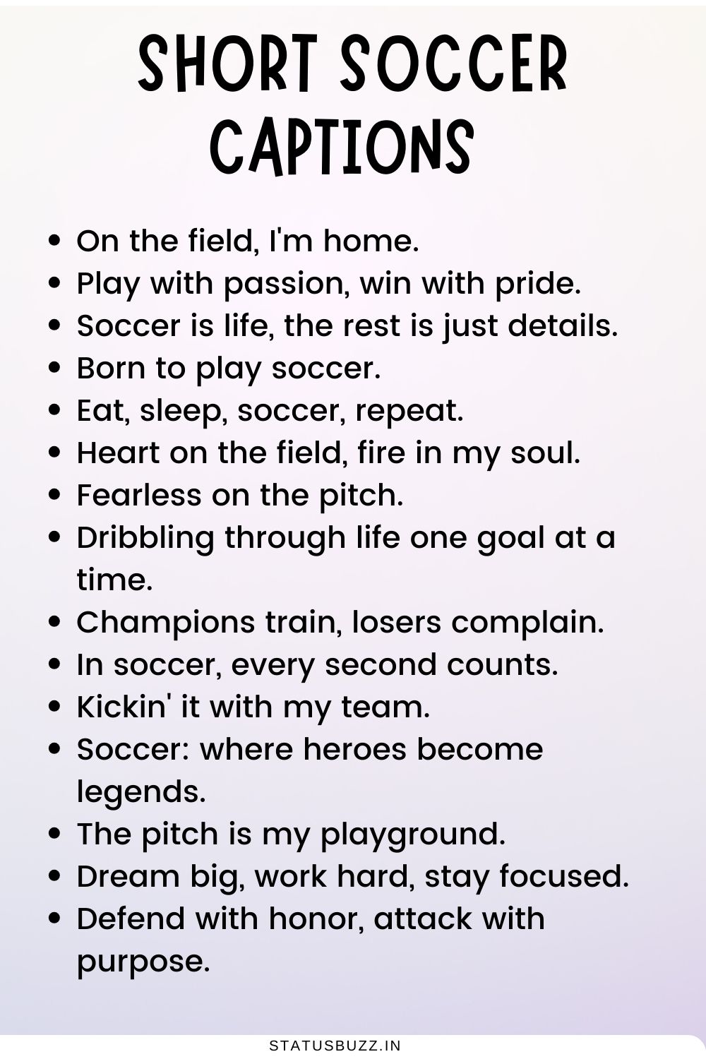 125 Soccer Captions & Quotes For Instagram - StatusBuzz