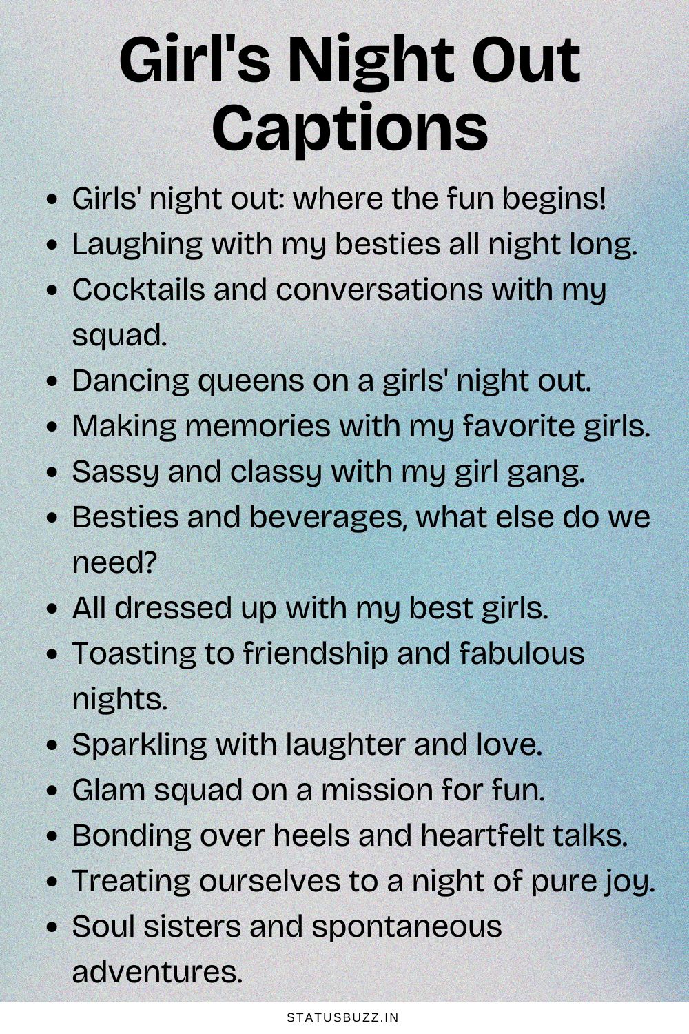 150 Night Out Captions For Instagram - StatusBuzz