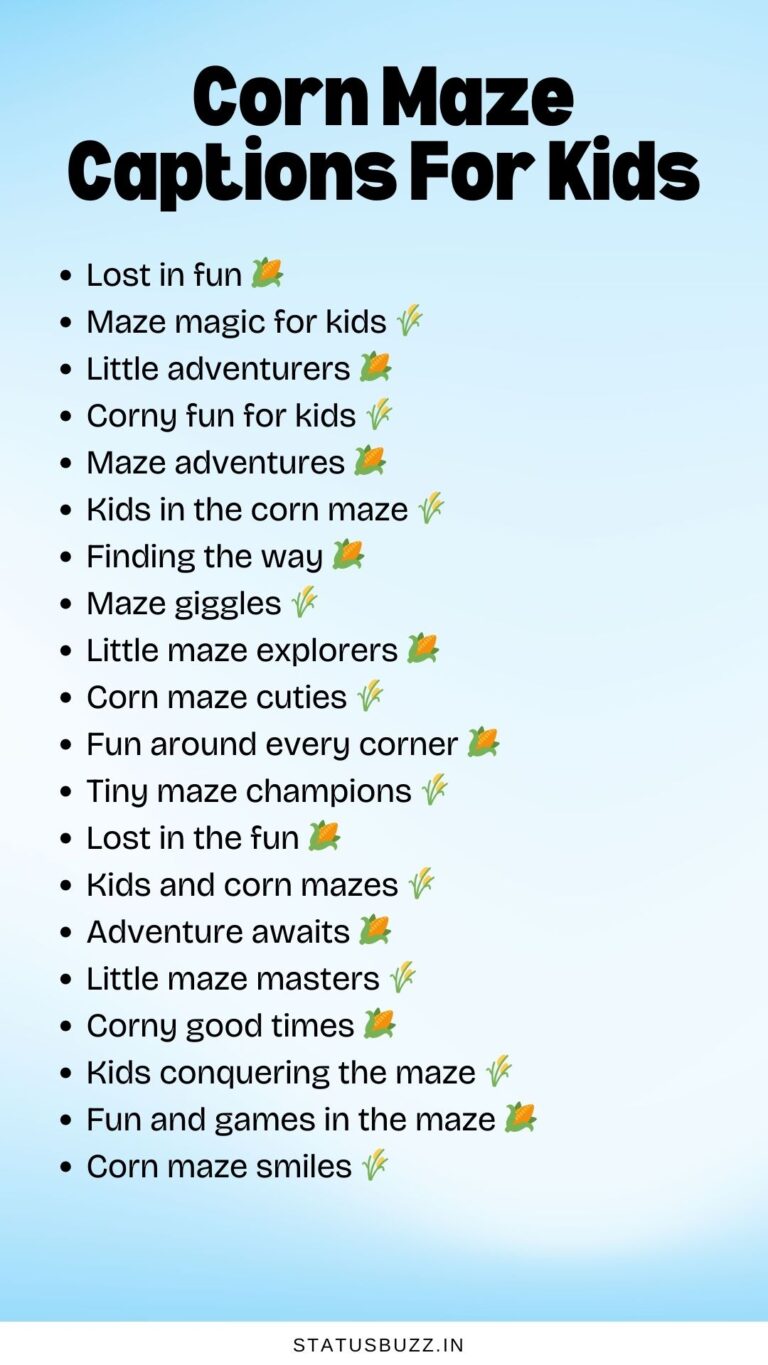 60+ Corn Maze Captions For Instagram - StatusBuzz