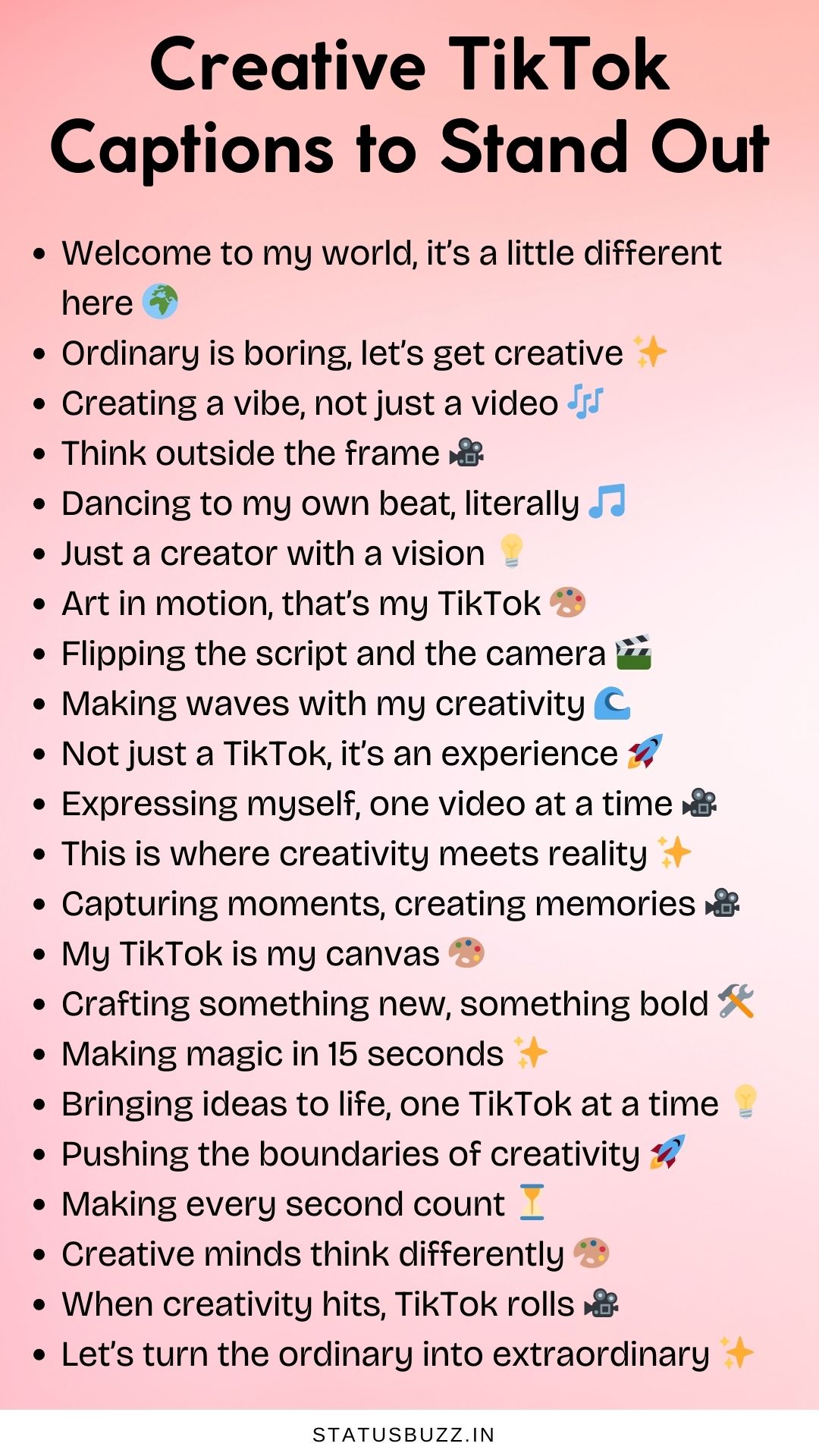 125 TikTok Captions For Instagram StatusBuzz 125 TikTok Captions For Instagram StatusBuzz