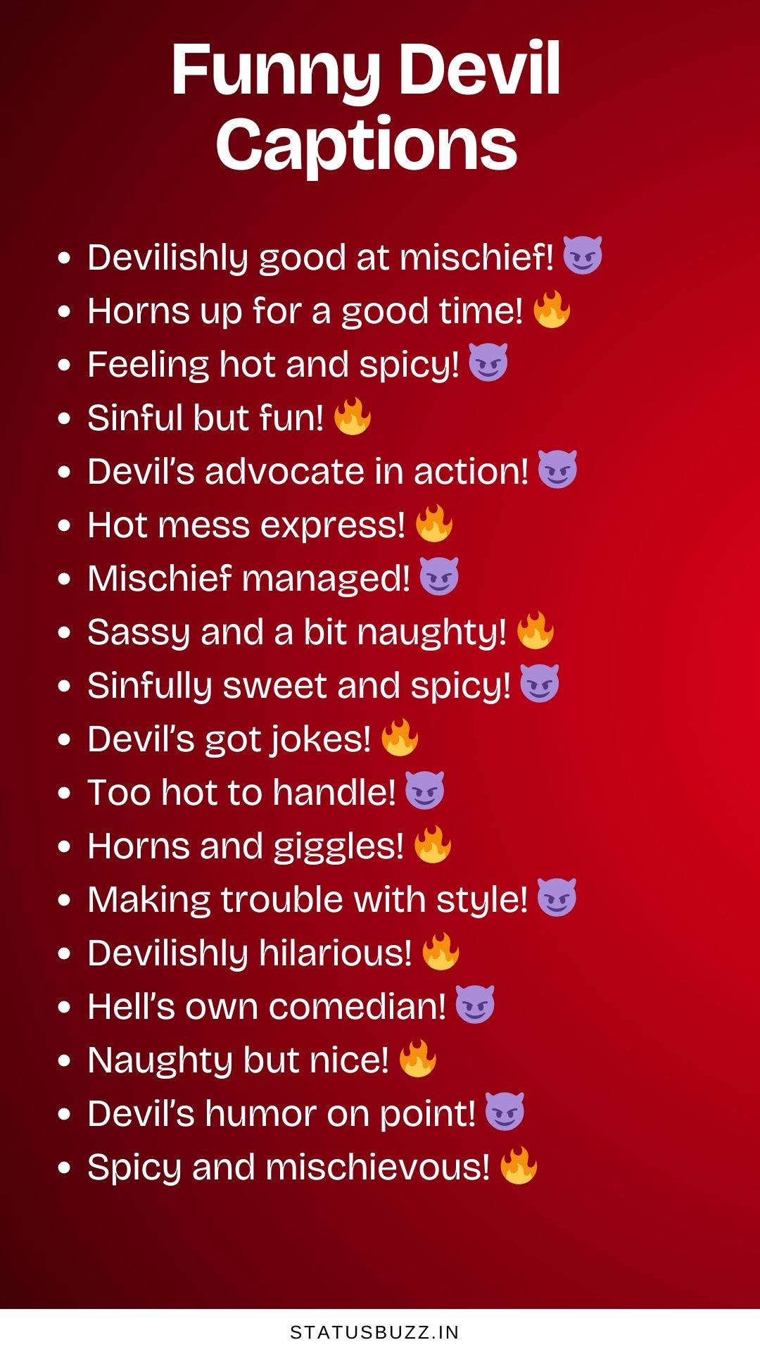110+ Devil Captions, Quotes, Sayings & Puns - StatusBuzz