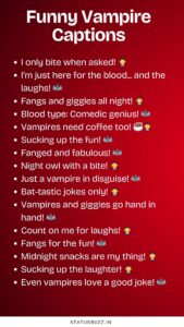 110+ Vampire Captions for All Your Midnight Posts - StatusBuzz