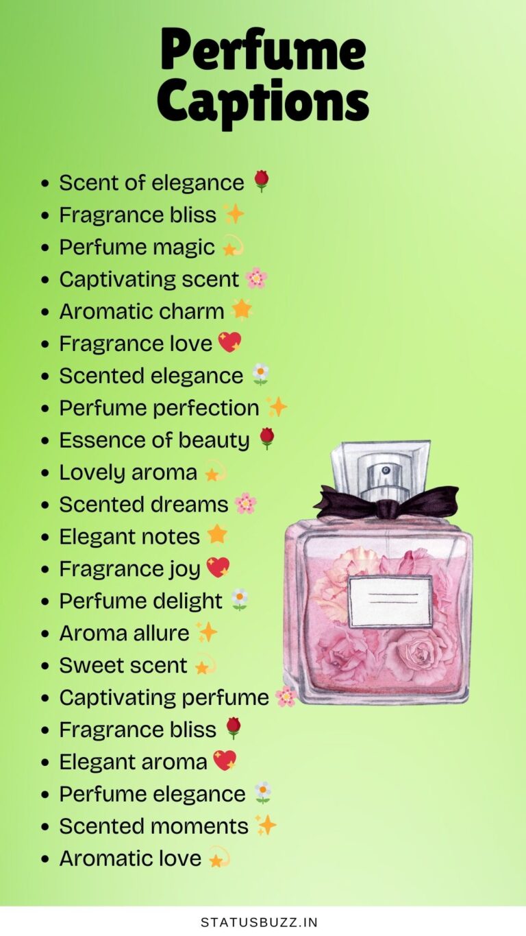 80+ Perfume Captions & Quotes For Instagram - StatusBuzz