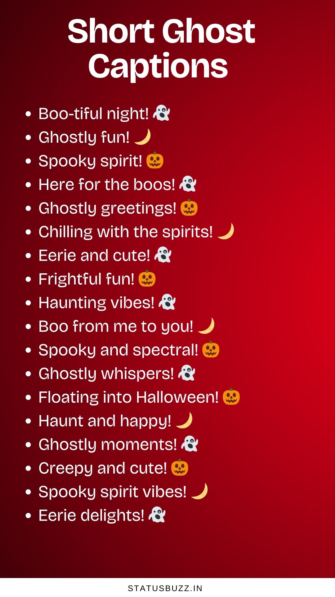 130+ Ghost Captions That Will Haunt Your Feed - StatusBuzz