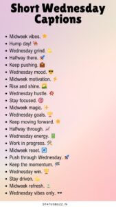 75+ Wednesday Captions For Instagram - StatusBuzz