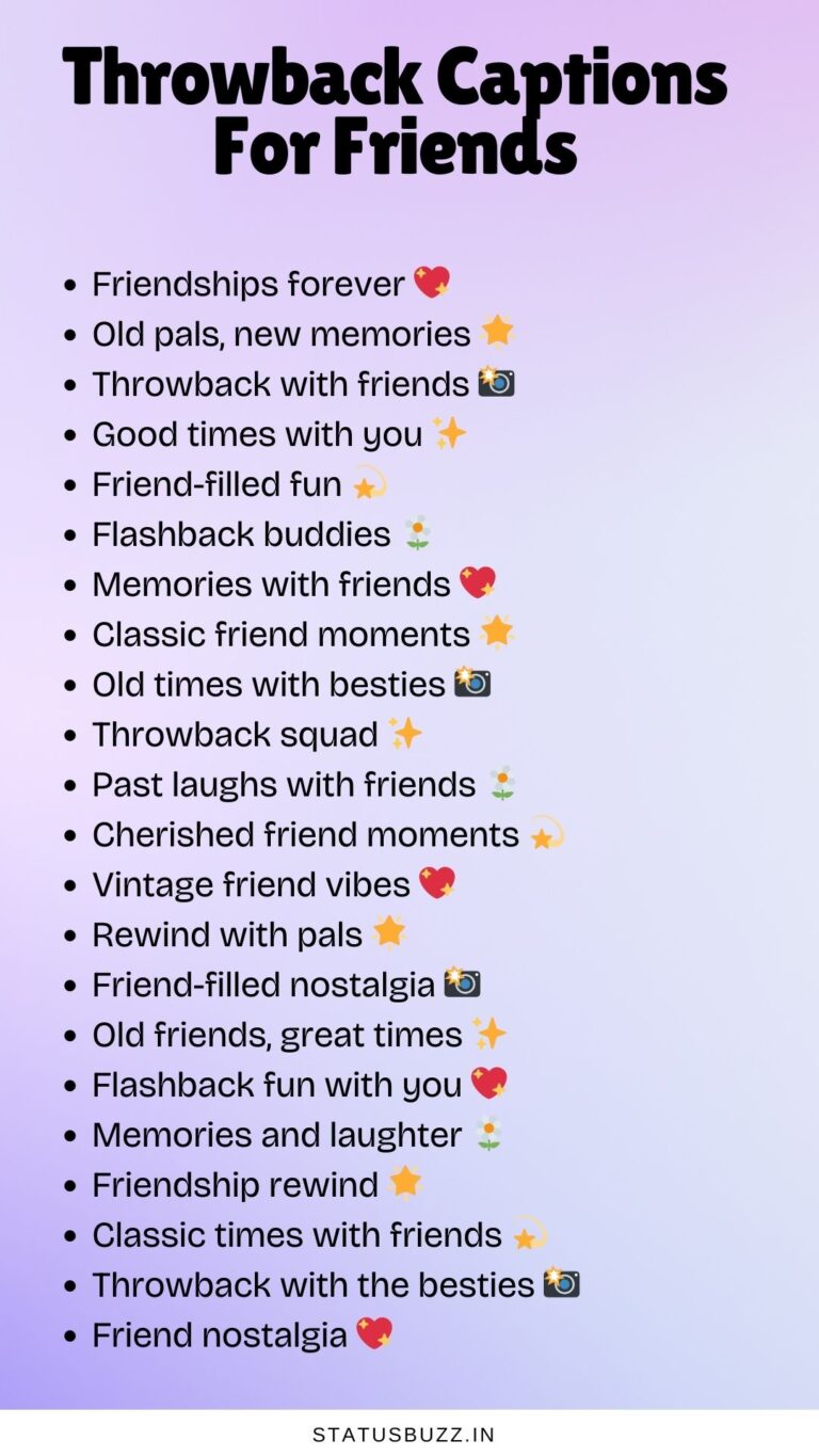 100+ Throwback Captions & Quotes For Instagram - StatusBuzz