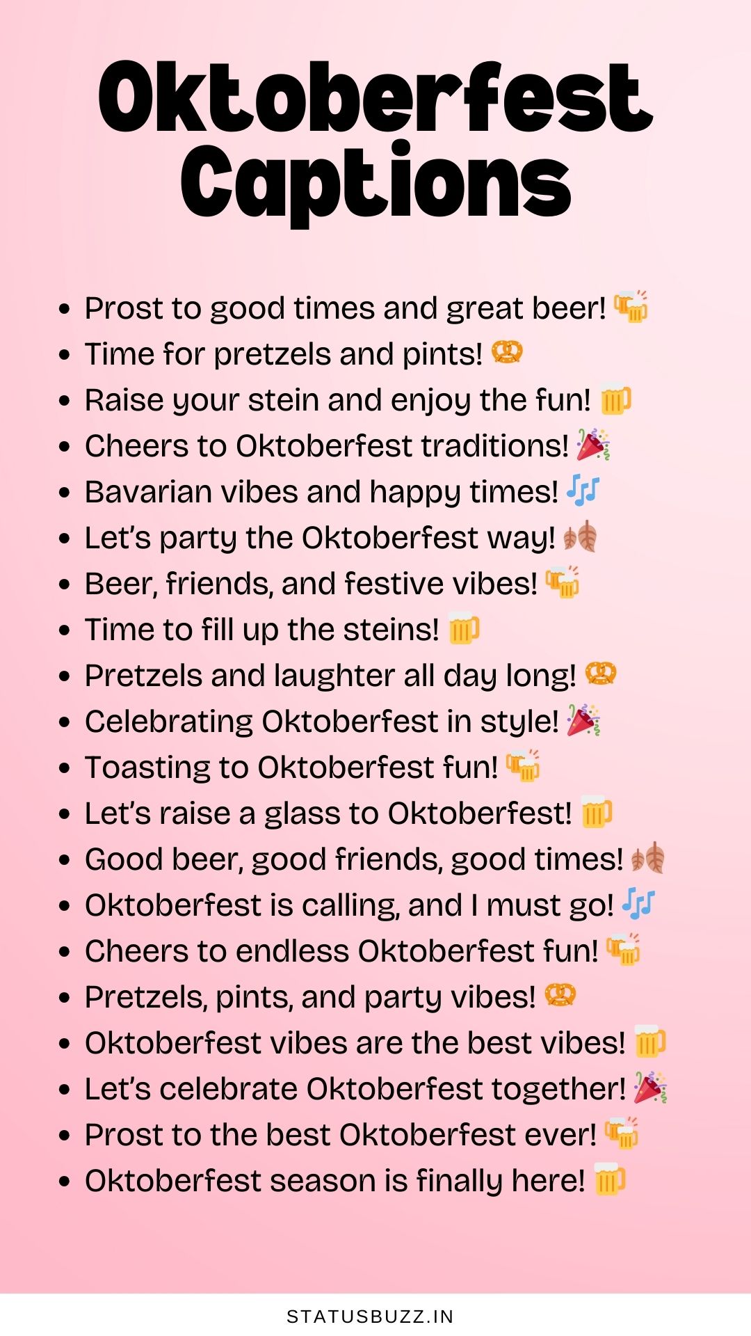 40+ Oktoberfest Captions & Quotes For Instagram - StatusBuzz