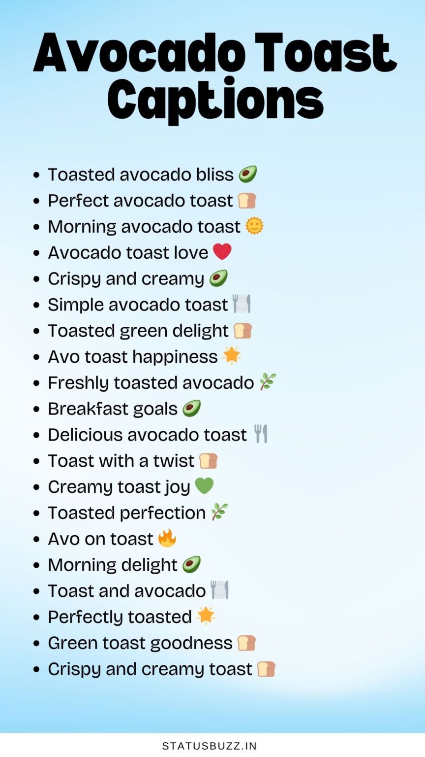 90+ Avocado Captions For Instagram - StatusBuzz