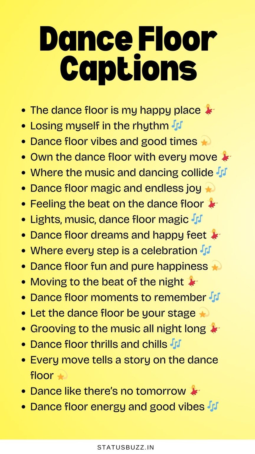 90+ Dance Captions to Make Every Move Count - StatusBuzz