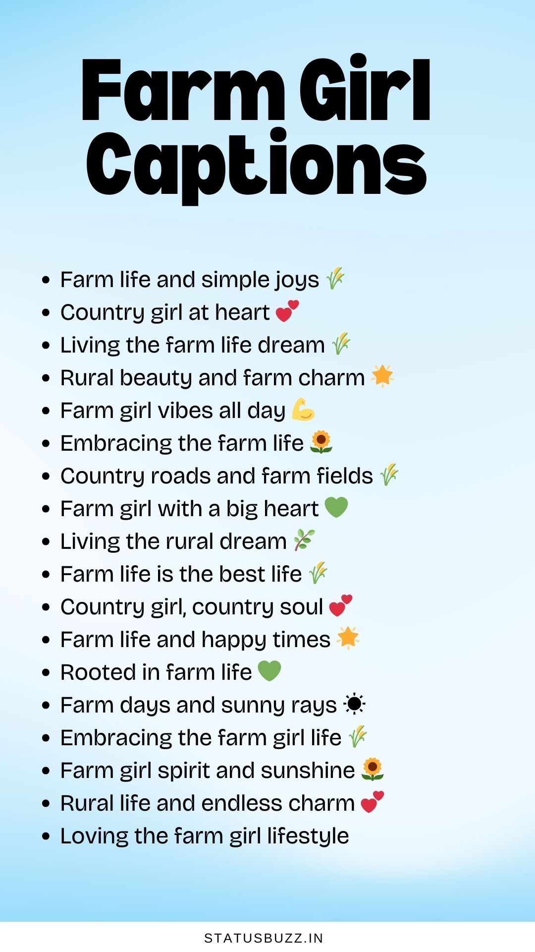 70+ Farm Captions to Highlight Your Rural Adventures - StatusBuzz