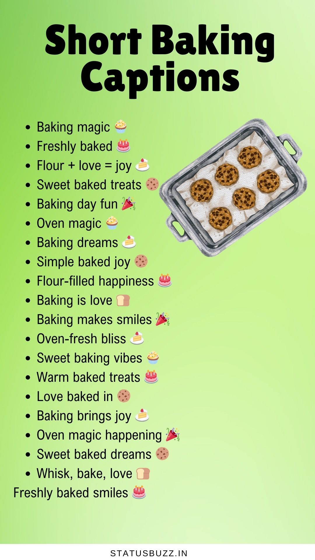 135+ Baking Captions & Quotes For Instagram - StatusBuzz