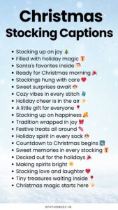 70+ Christmas Stocking Captions & Quotes - StatusBuzz