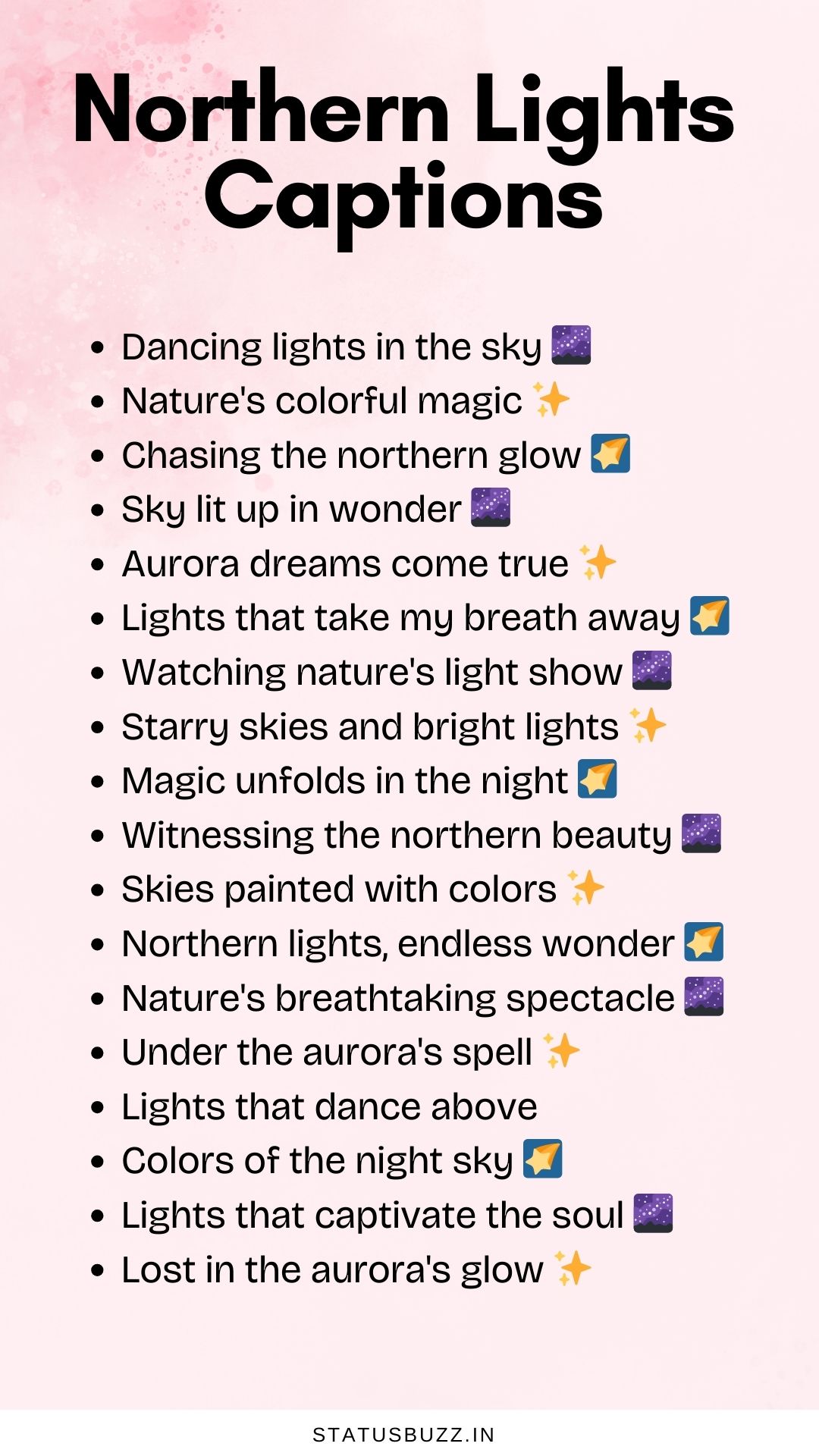 90+ Northern Lights Captions & Quotes For Instagram - StatusBuzz