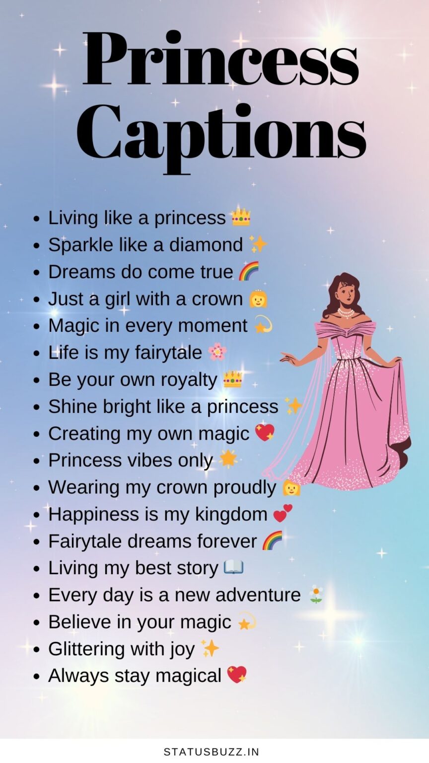 130+ Princess Captions & Quotes For Instagram - StatusBuzz