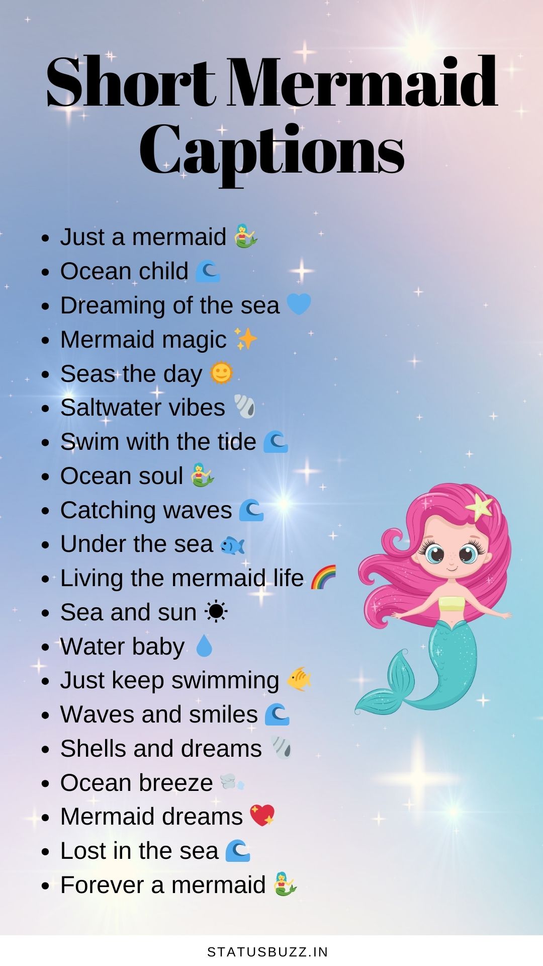 90+ Mermaid Captions & Quotes For Instagram - StatusBuzz