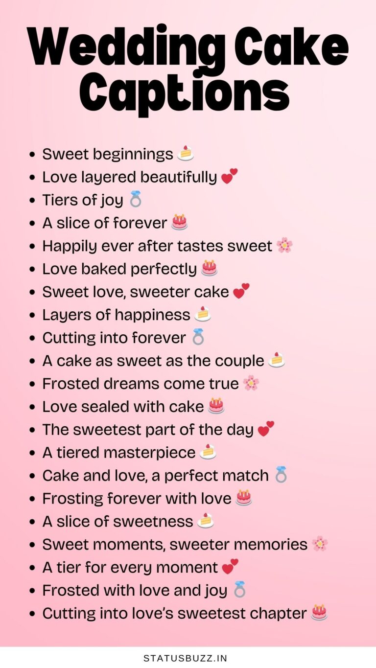 120+ Wedding Cake Captions & Quotes - StatusBuzz