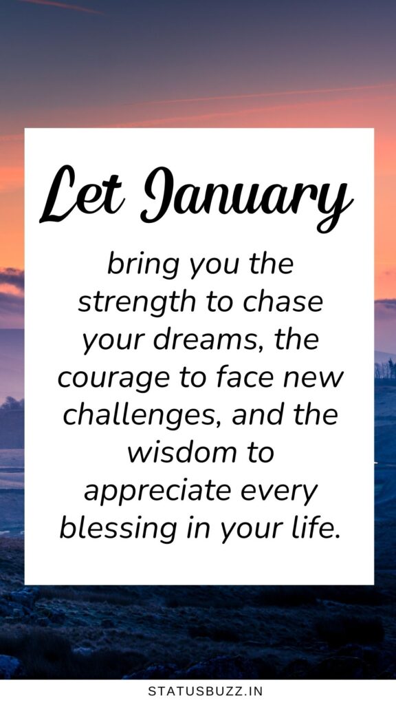 70+ Inspirational January Blessings For A Fresh Start - StatusBuzz