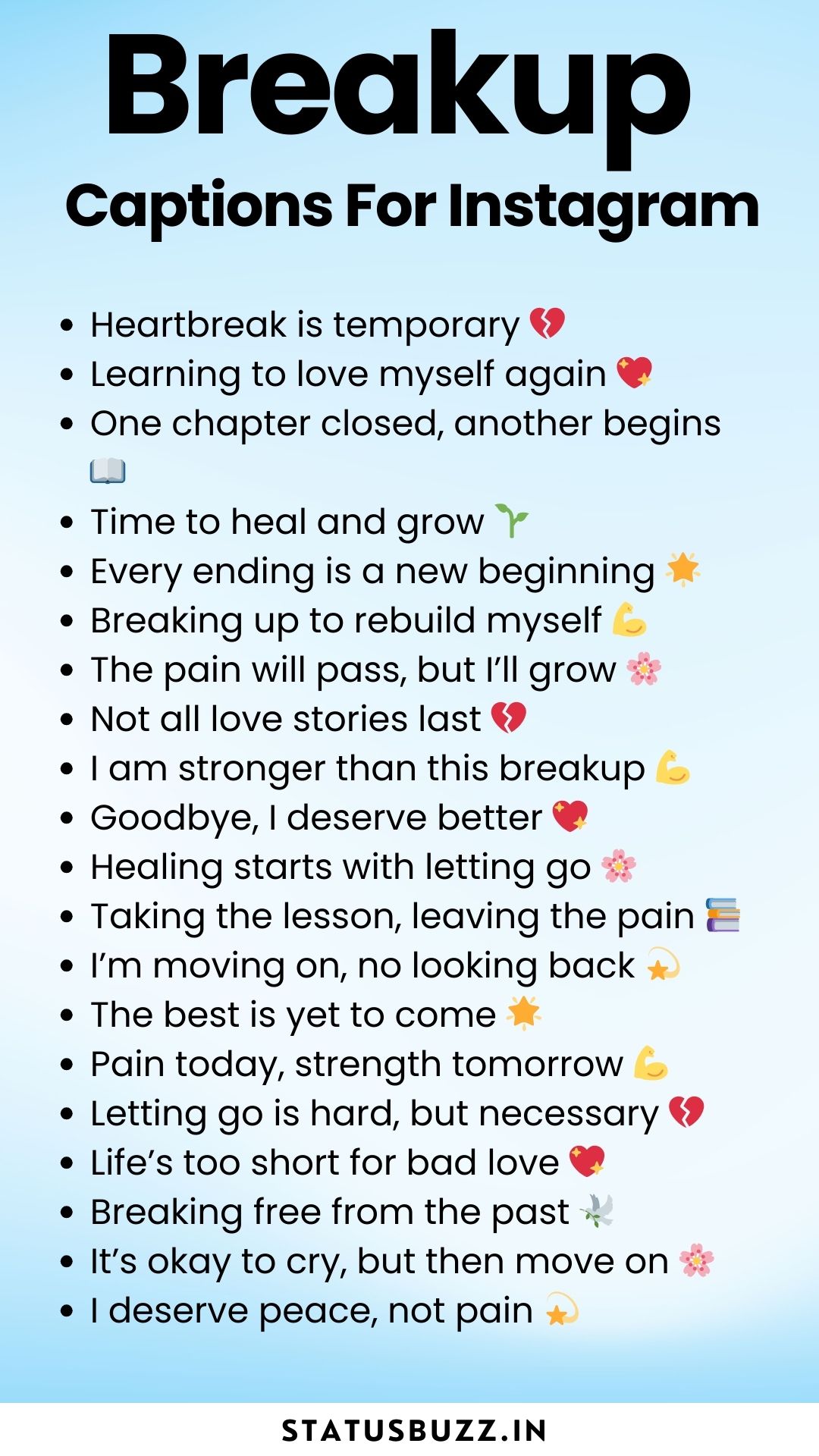 200+ Breakup Captions & Quotes For Instagram - StatusBuzz