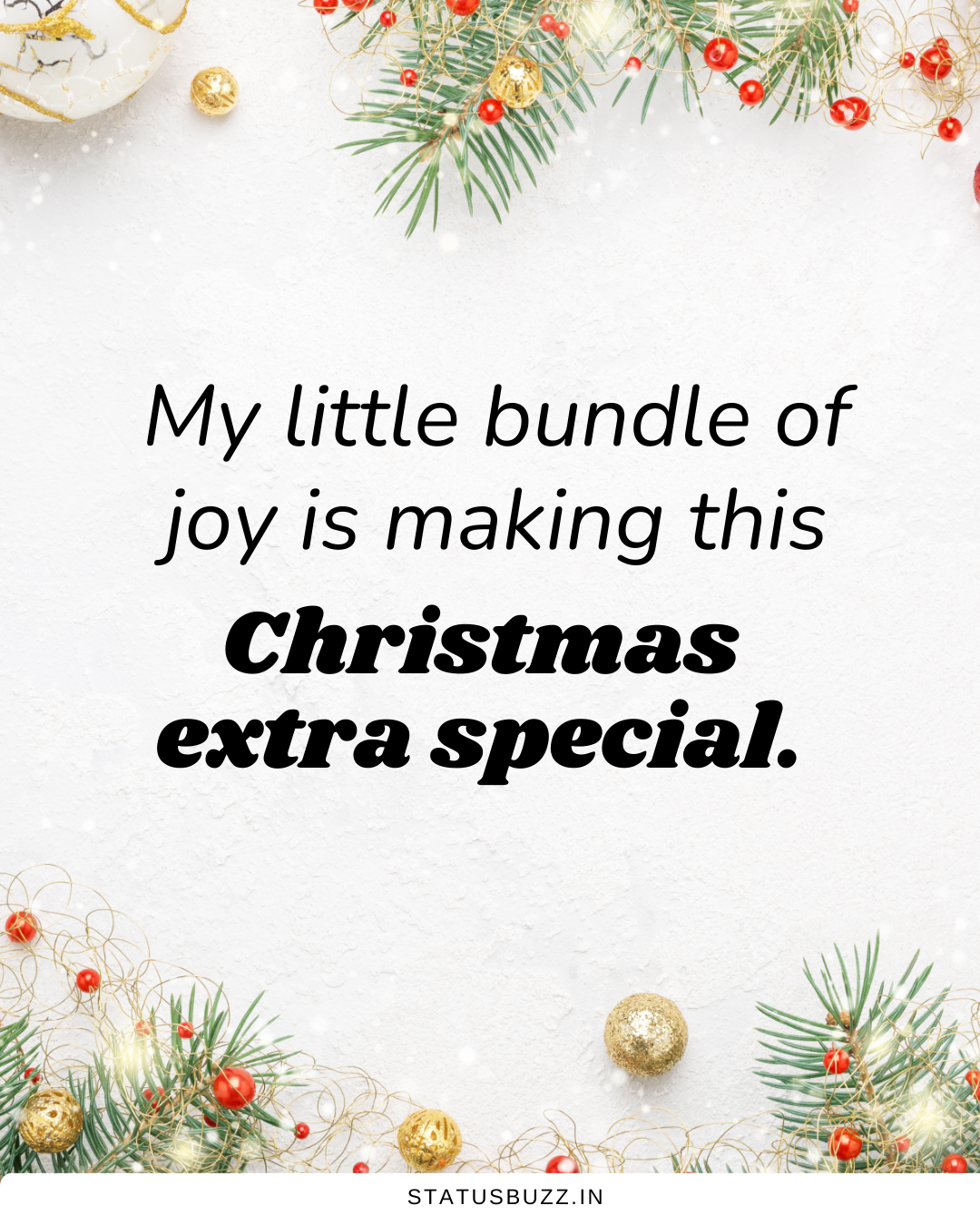 180+ Baby’s First Christmas Captions, Quotes & Wishes - StatusBuzz