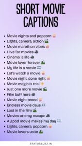 300+ Movie Captions & Quotes For Instagram - StatusBuzz