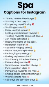 150+ Spa Captions & Quotes For Instagram - StatusBuzz