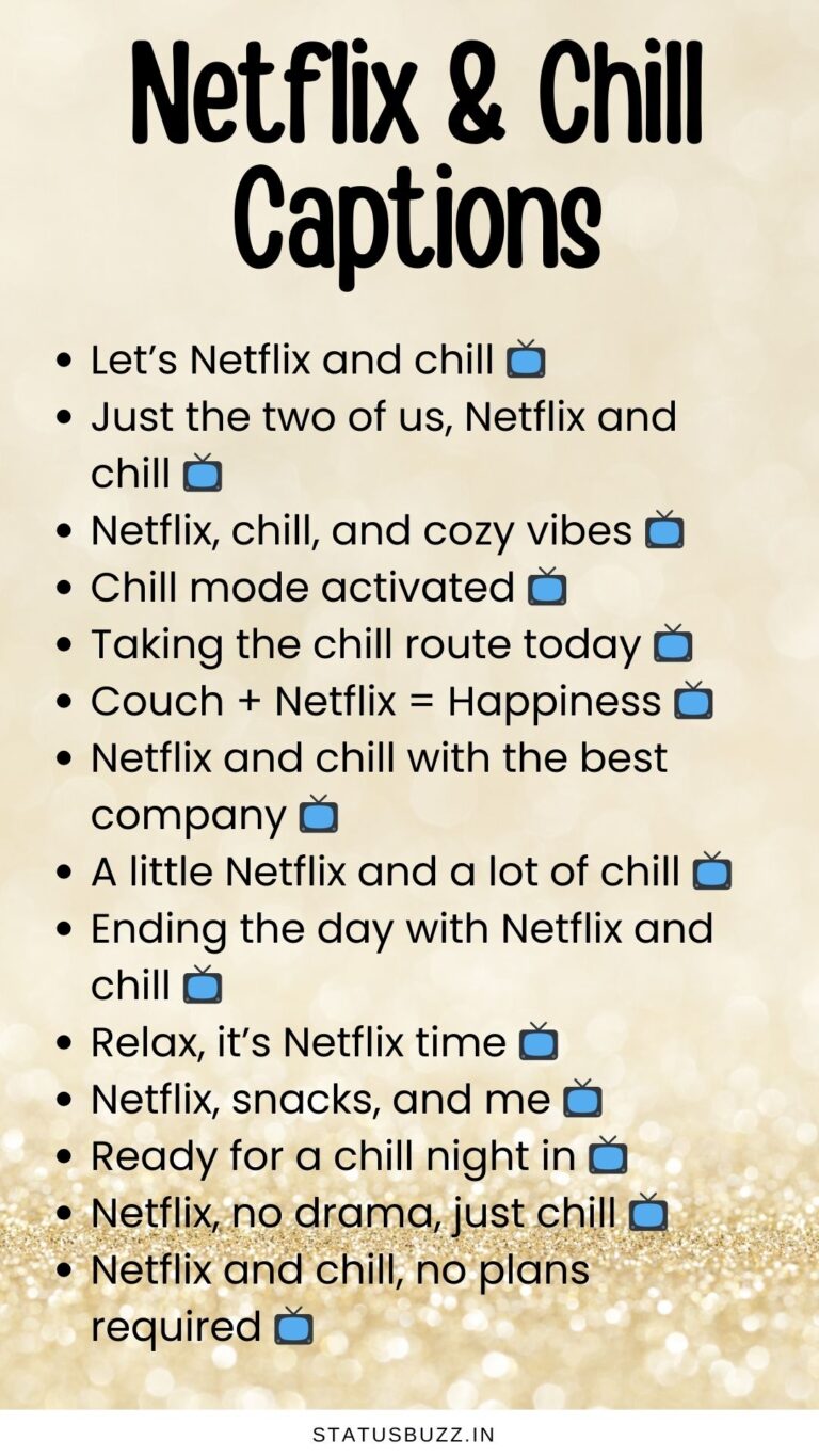 120+ Netflix Captions & Quotes For Instagram - StatusBuzz