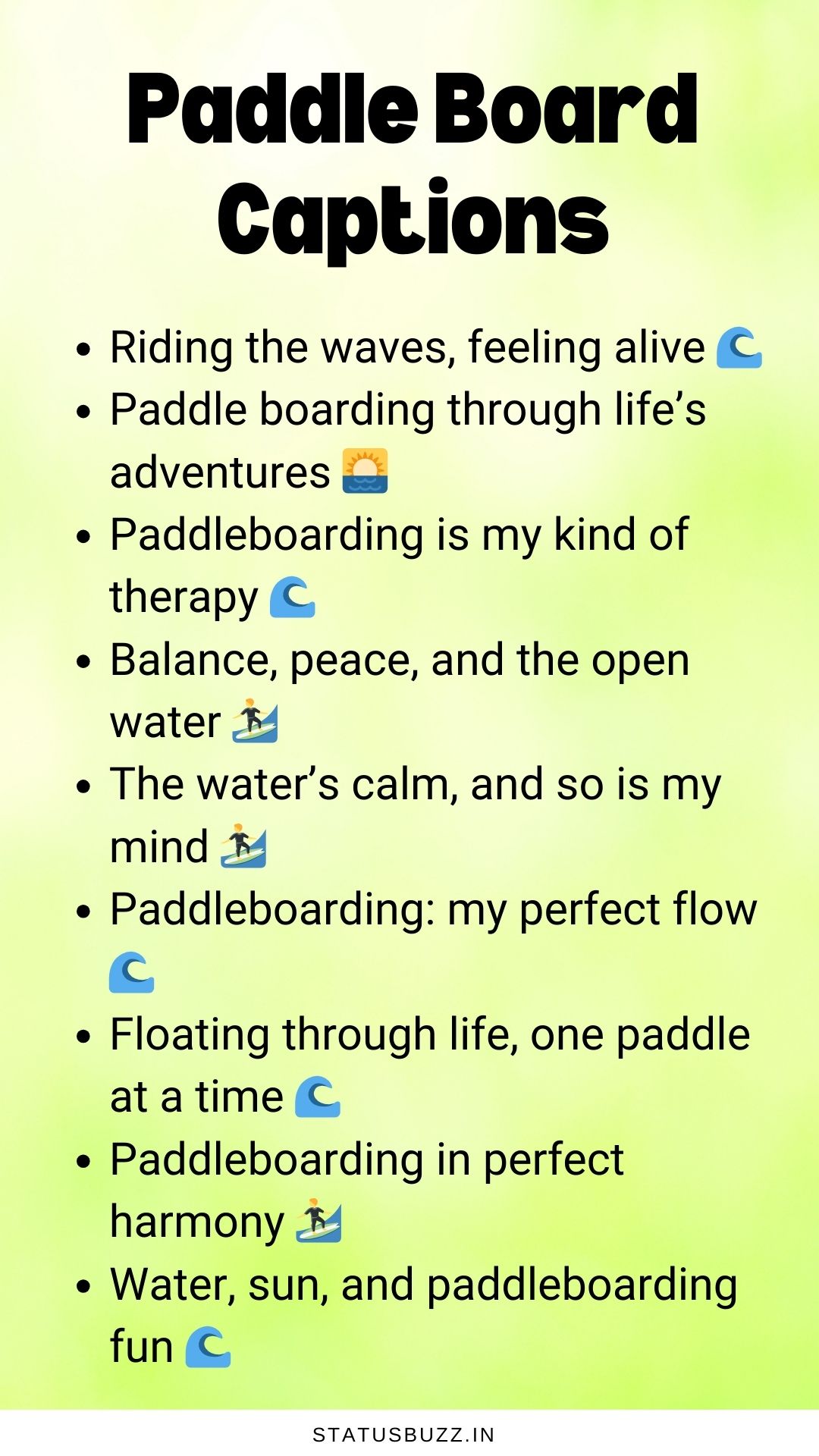 120+ Paddle Board Captions & Quotes For Instagram - StatusBuzz