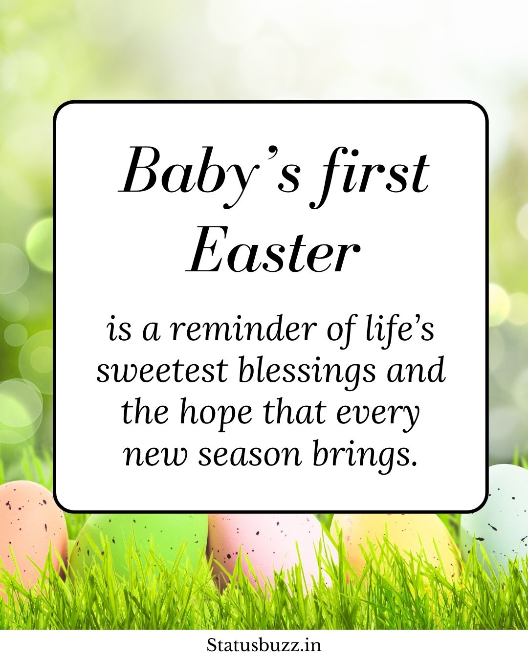 150+ Heartwarming Baby’s First Easter Quotes - StatusBuzz