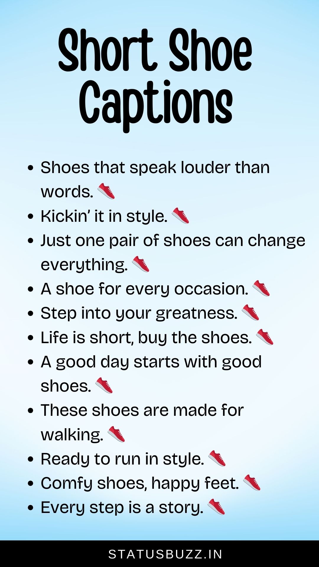 130+ Shoe Captions & Quotes For Instagram - StatusBuzz