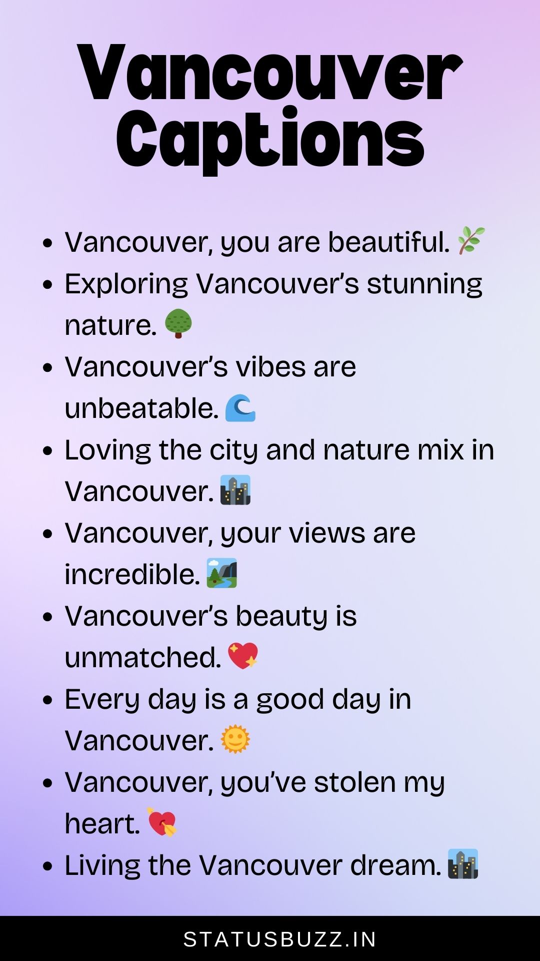 120+ Vancouver Captions & Quotes For Instagram - StatusBuzz