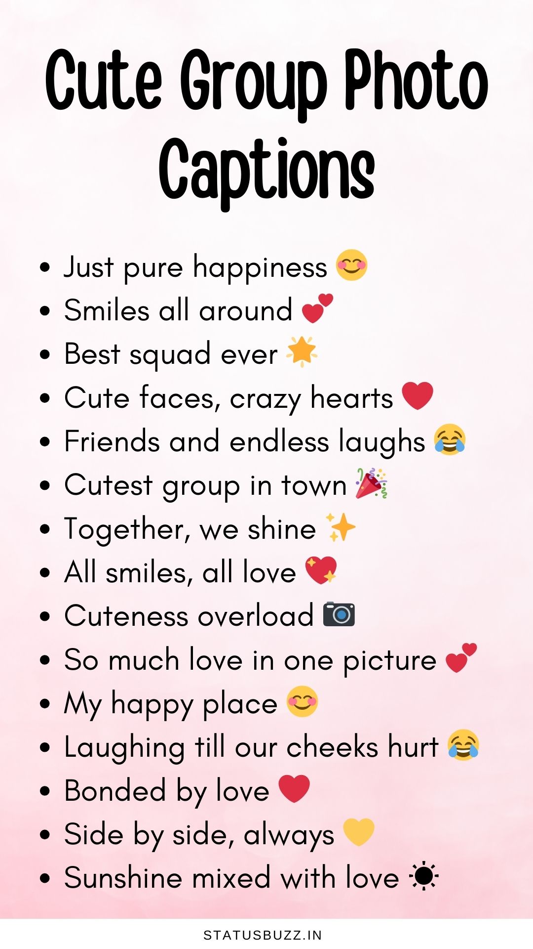 100+ Group Photo Captions For Instagram - StatusBuzz