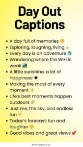 140+ Day Out Captions & Quotes For Instagram - StatusBuzz
