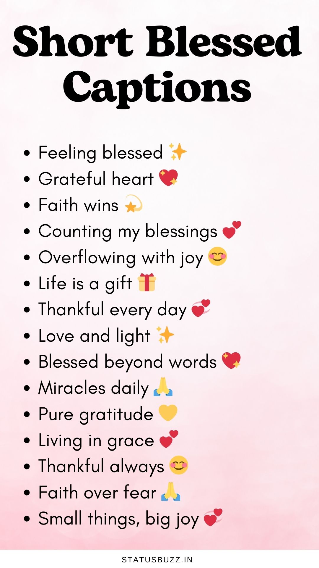 100+ Blessed Captions & Quotes For Instagram - StatusBuzz