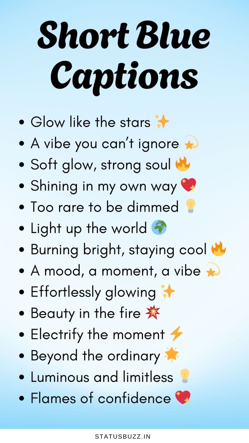 180+ Blue Captions & Quotes For Instagram - StatusBuzz