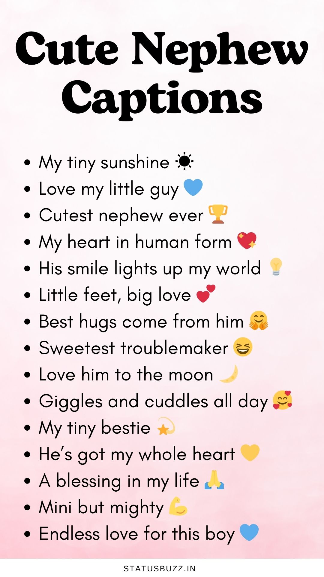 120+ Nephew Captions & Quote For Instagram - StatusBuzz