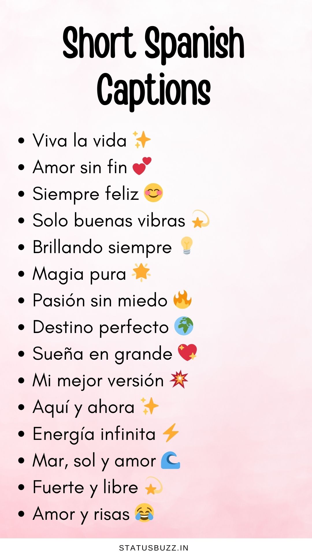 250+ Spanish Captions For Instagram - StatusBuzz
