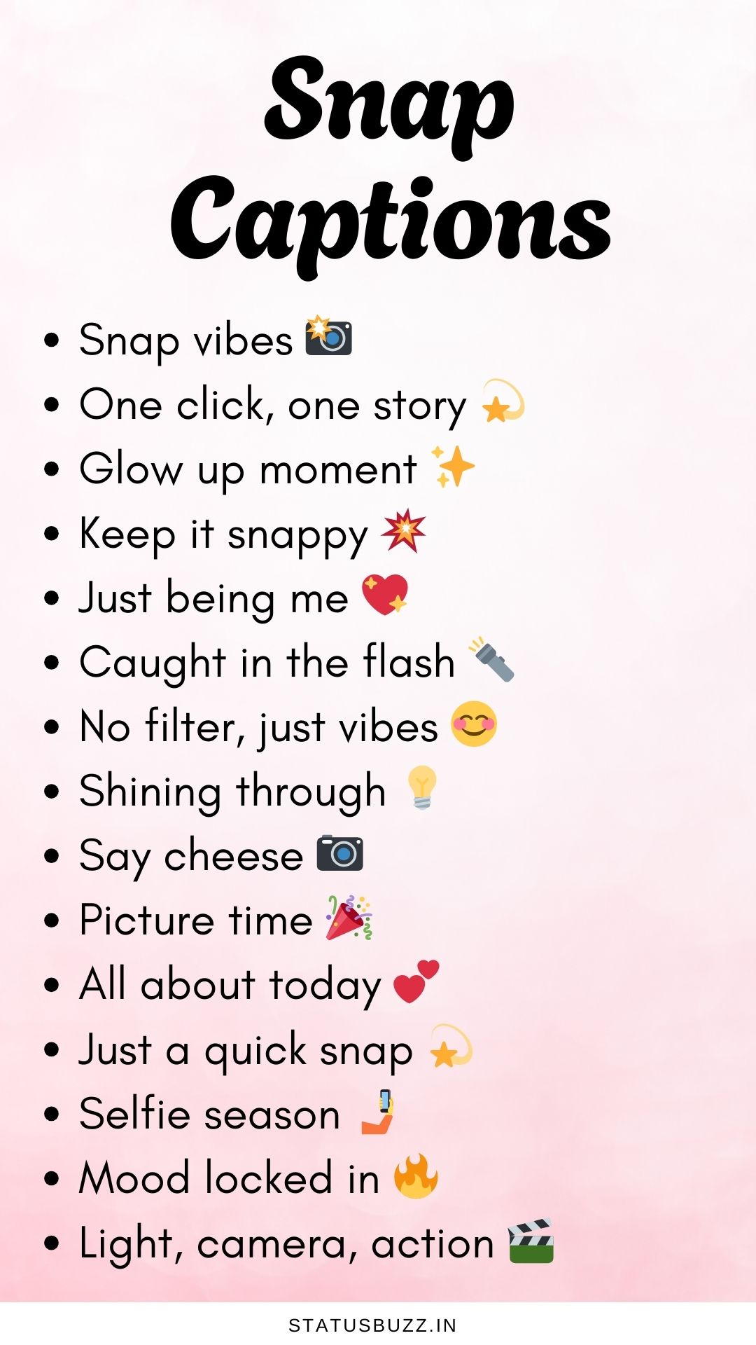 120+ Snapchat Captions For Instagram - StatusBuzz
