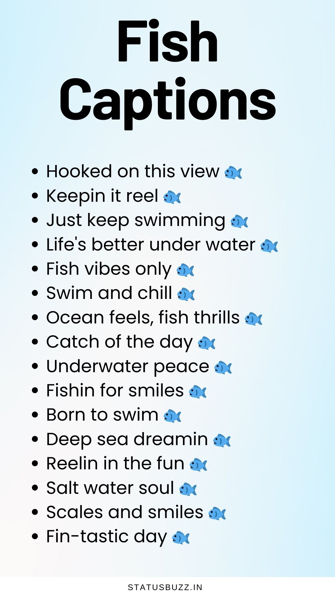 210+ Best Fish Puns, Captions & Jokes - StatusBuzz